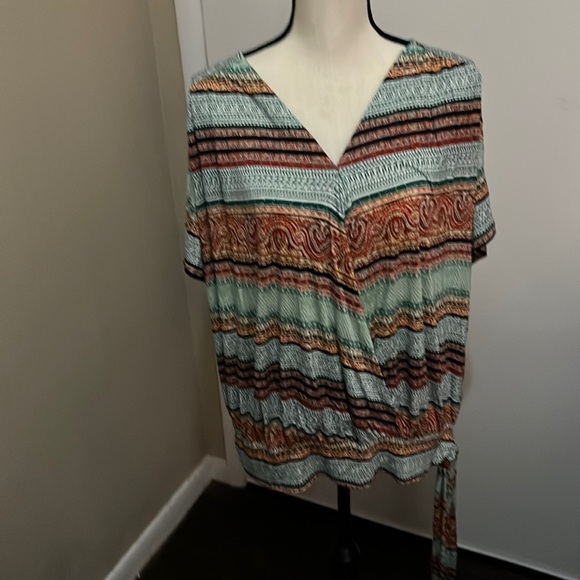 Cato | Tops | Cato Wrap Top Multicolored 2224 | Poshmark